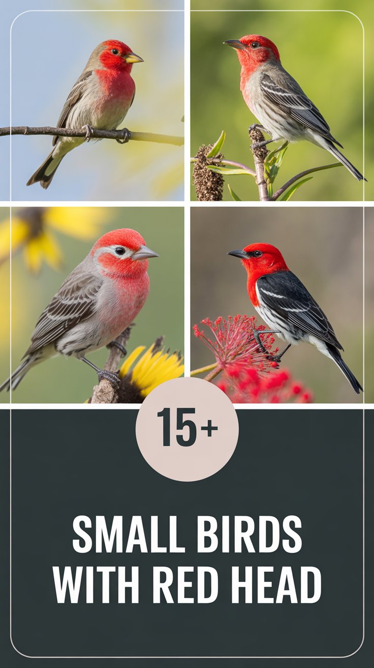 15+ Small Birds With Red Head ( With Pictures And Facts) - BirdsPedia.org