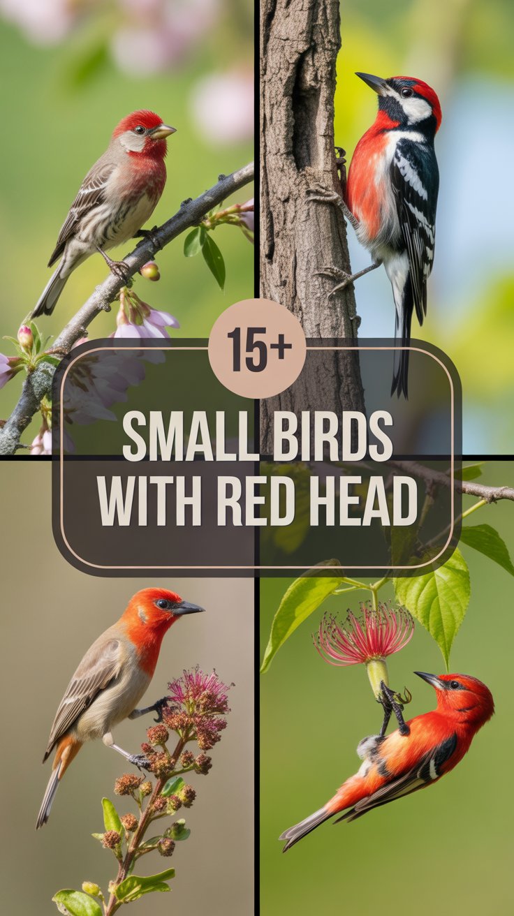 15+ Small Birds With Red Head ( With Pictures And Facts) - BirdsPedia.org